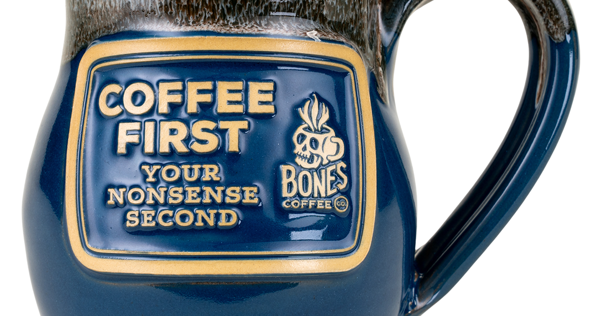 Coffee First Meme Handthrown Mug | Bones Coffee