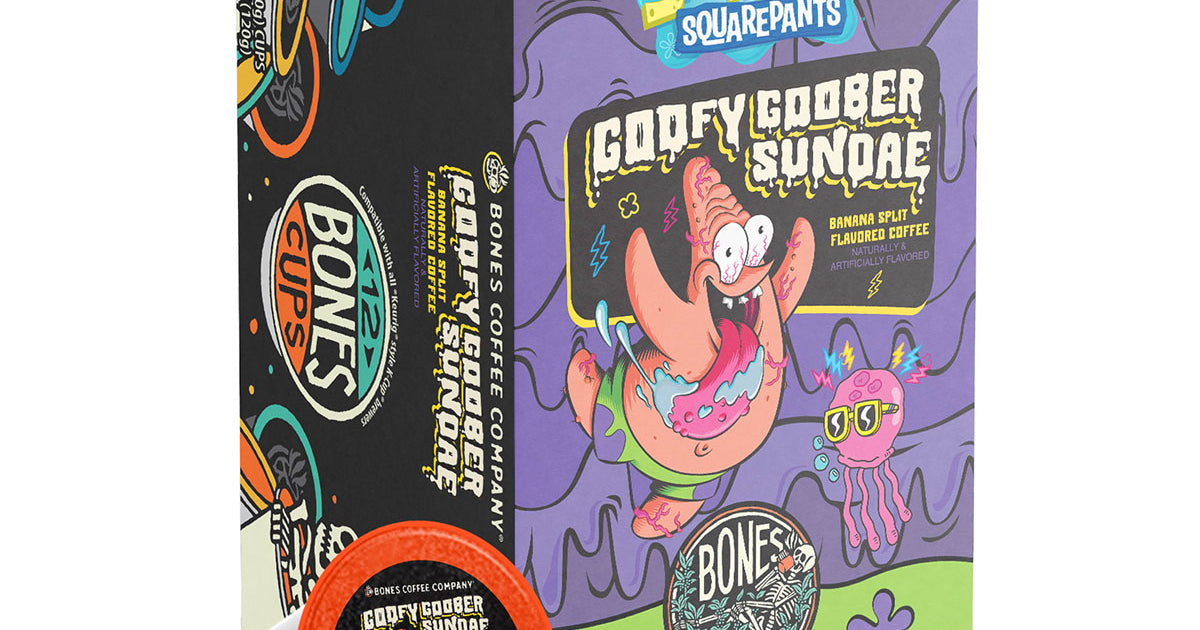 Goofy Goober Sundae Bones Cups - 12 Count | Bones Coffee