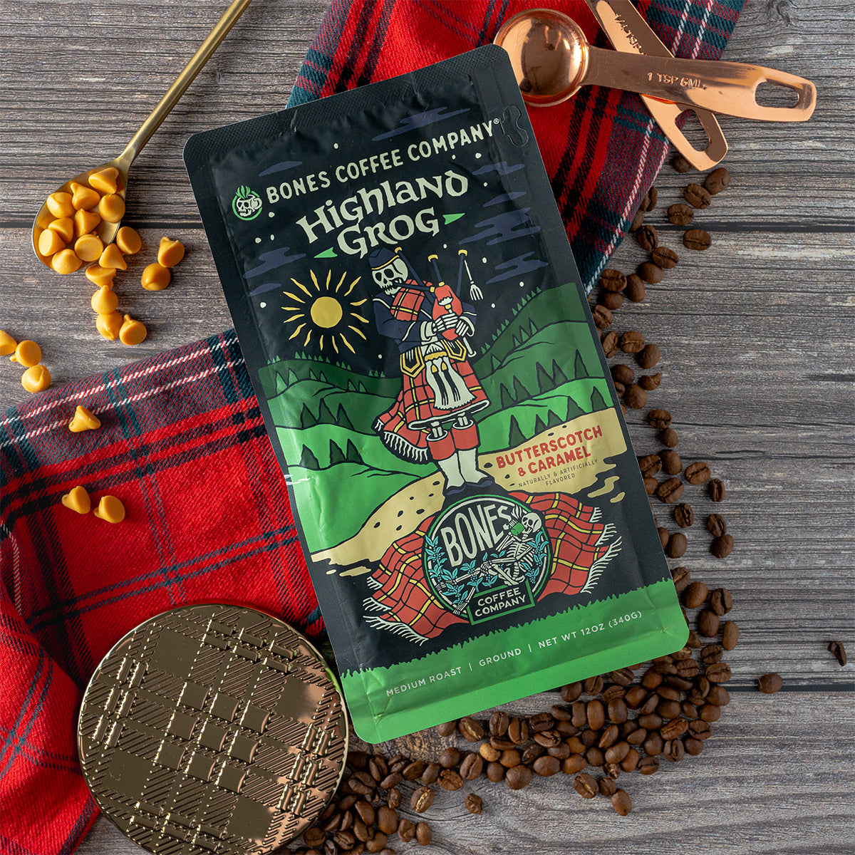 Decaf Highland Grog Coffee by Bones Coffee Company