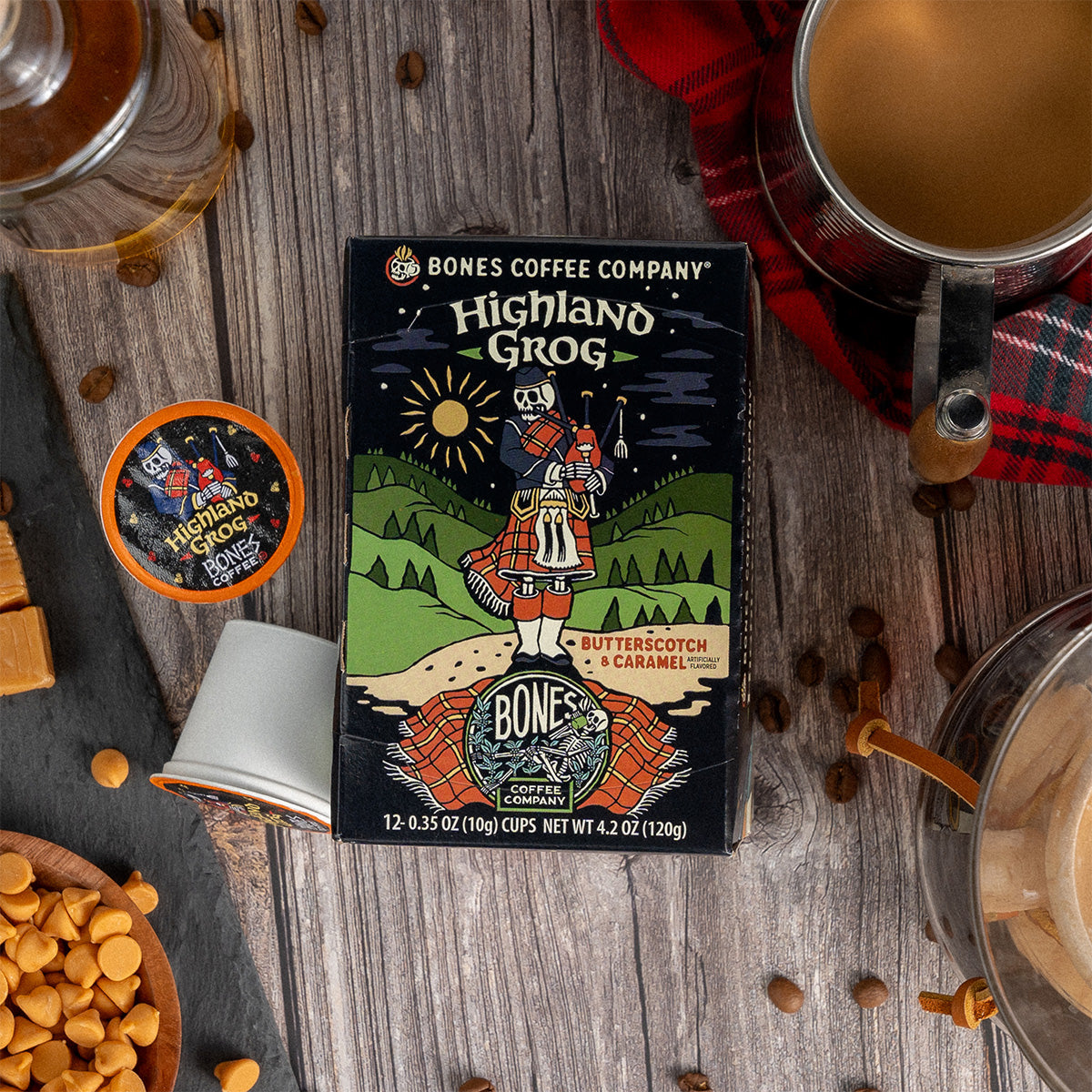 Highland Grog Single Serve Bones Cups | Bones Coffee