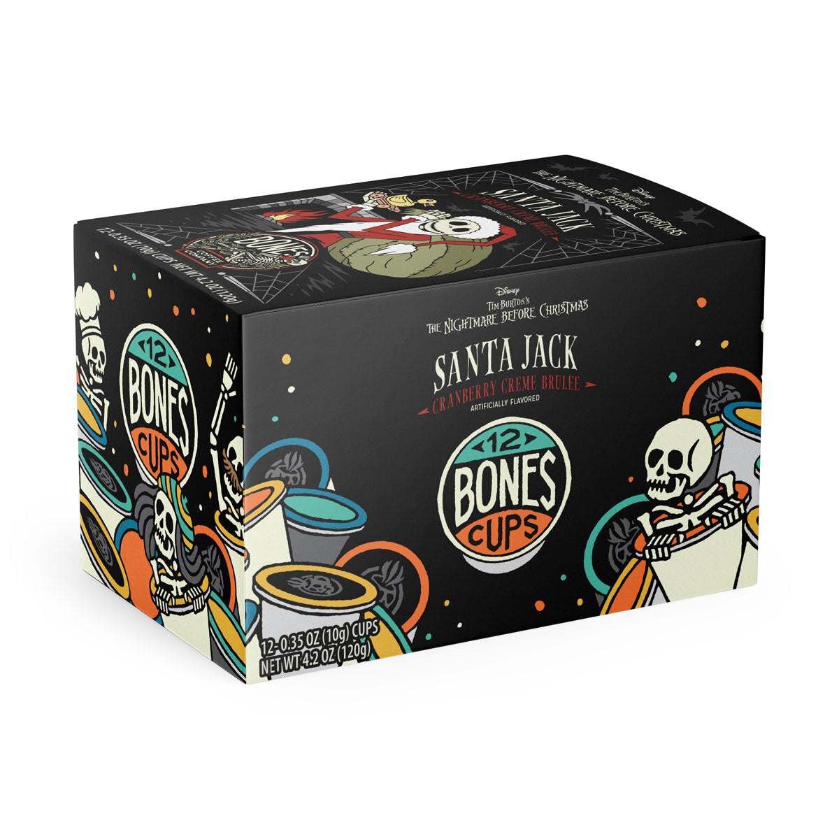 Santa Jack Bones Cups - 12 Count | Bones Coffee