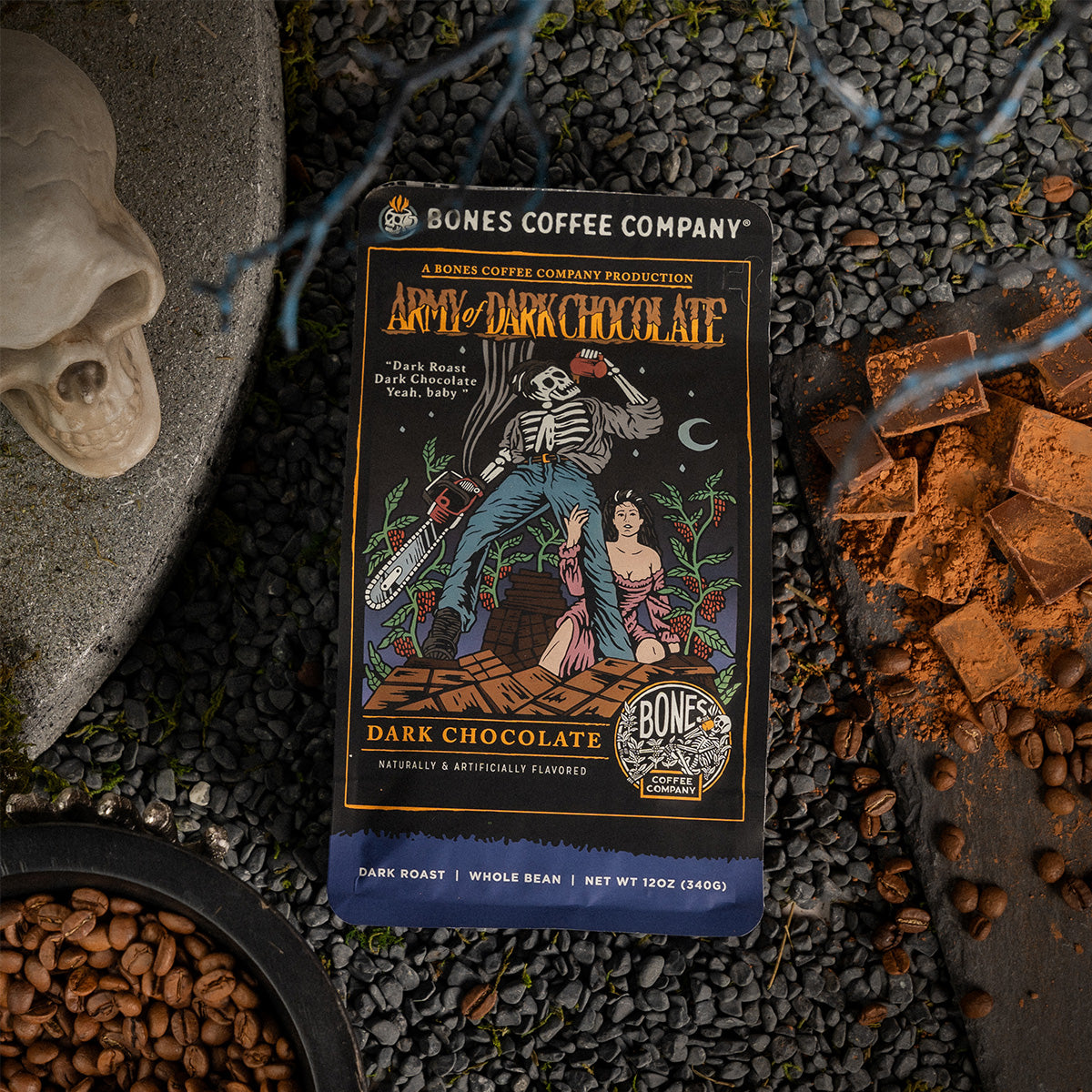 Army of Dark Chocolate Coffee 12oz | Dark Roast | Bones Coffee