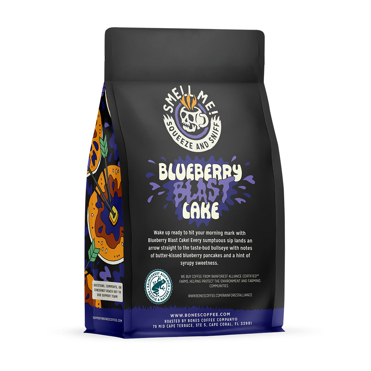 Blueberry Coffee: Blueberry Blast Cake - 12 oz | Bones Coffee