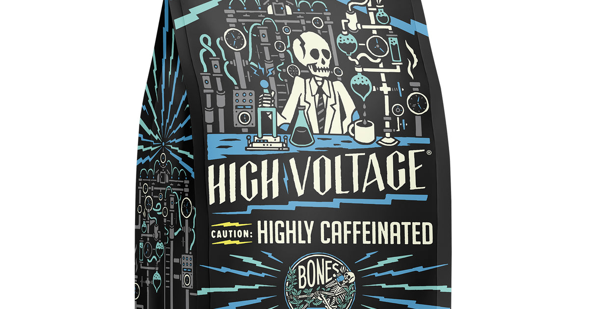 High Voltage 12oz Coffee – Bold Taste & Twice the Caffeine | Bones Coffee