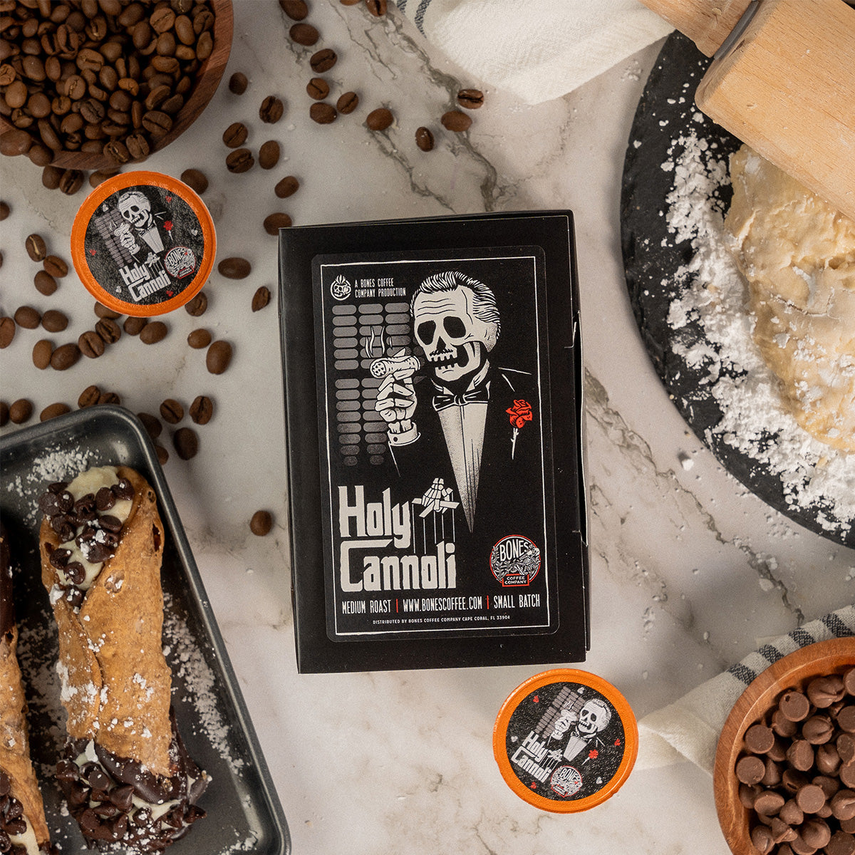 Holy Cannoli Bones Cups - 12 Count | Bones Coffee