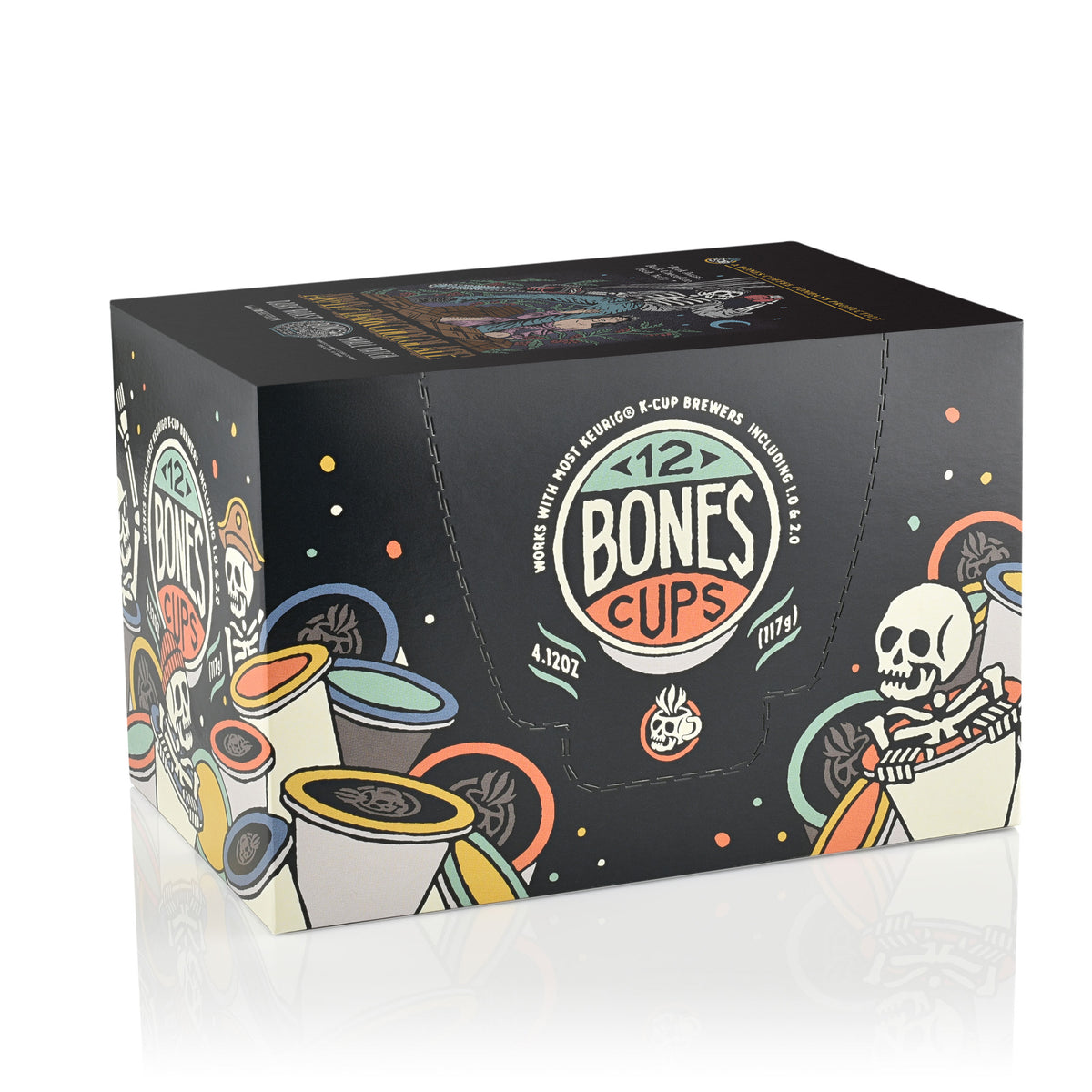 Army of Dark Chocolate Bones Cups - 12 Count – Bones Coffee Company